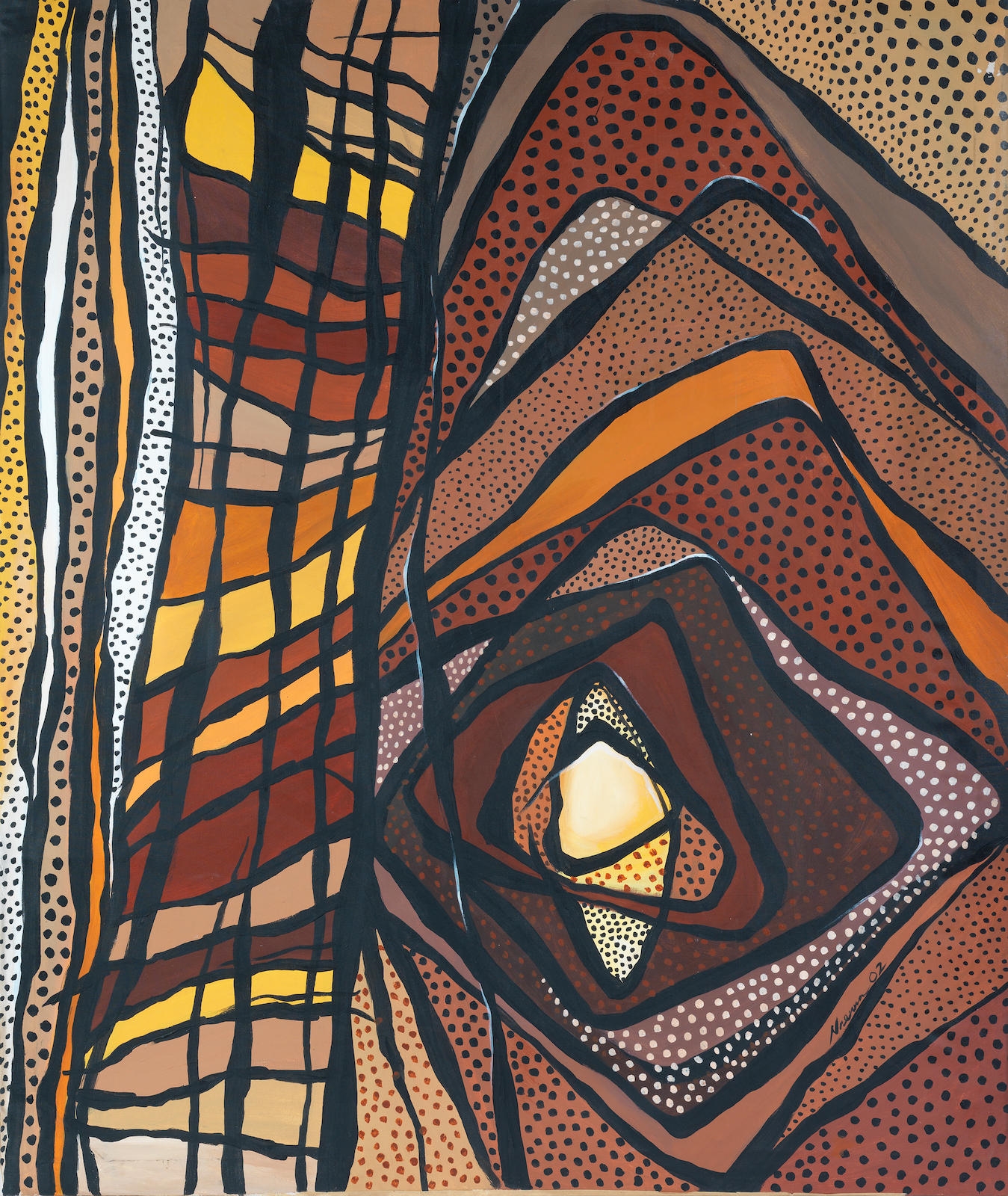 Nnenna Okore | Abstract: Adinkra patterns (2002) | MutualArt