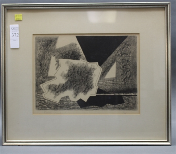 Ralston Crawford - Cologne Landscape, lithograph