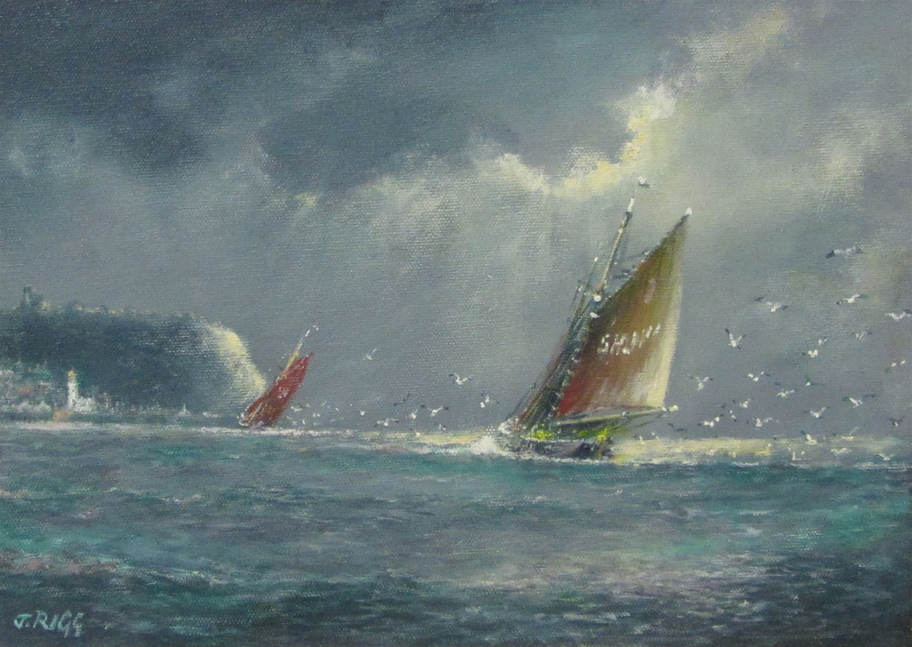 Jack Rigg | Old Fishers off Scarborough (2011) | MutualArt