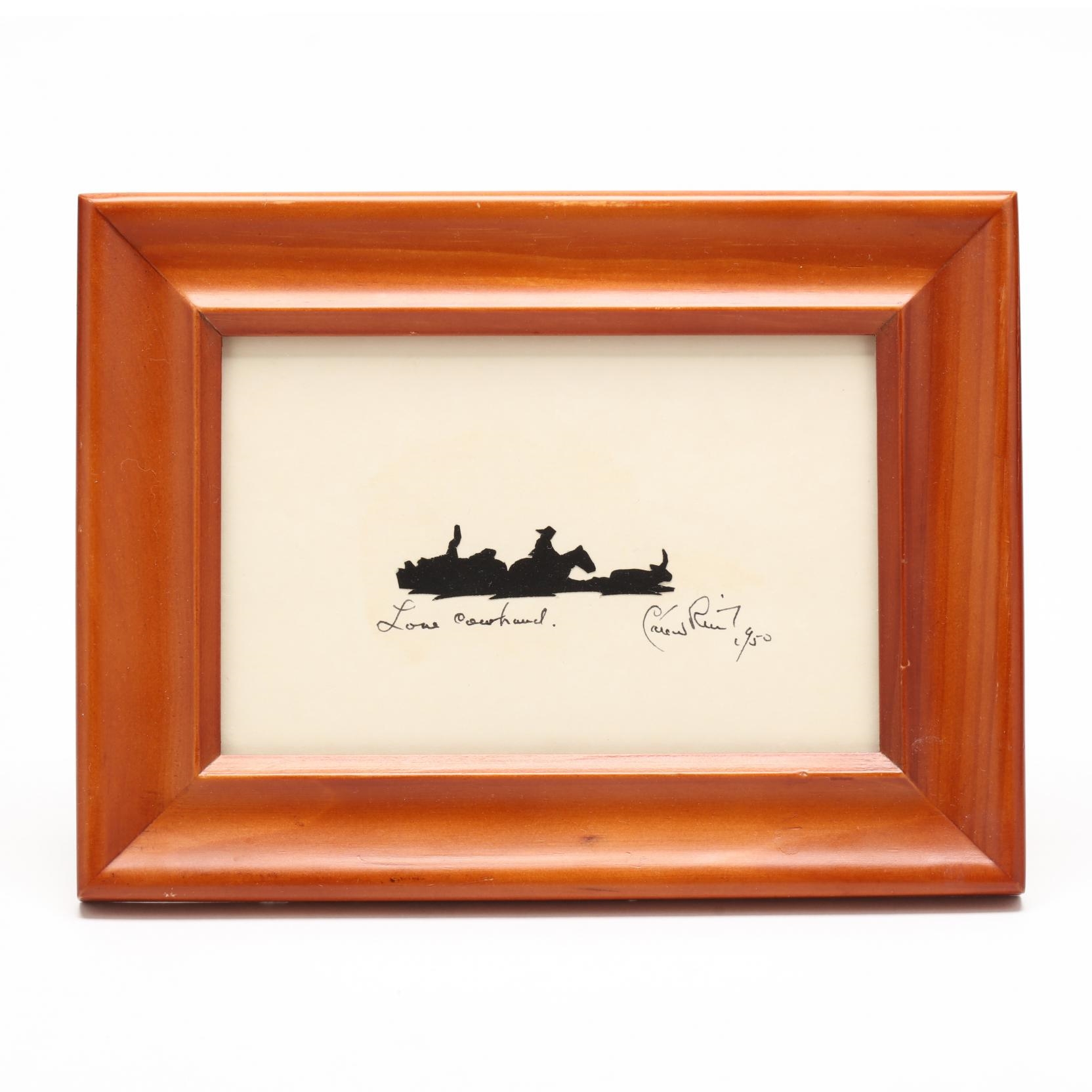 Carew Rice | Lone Cowhand (1950) | MutualArt