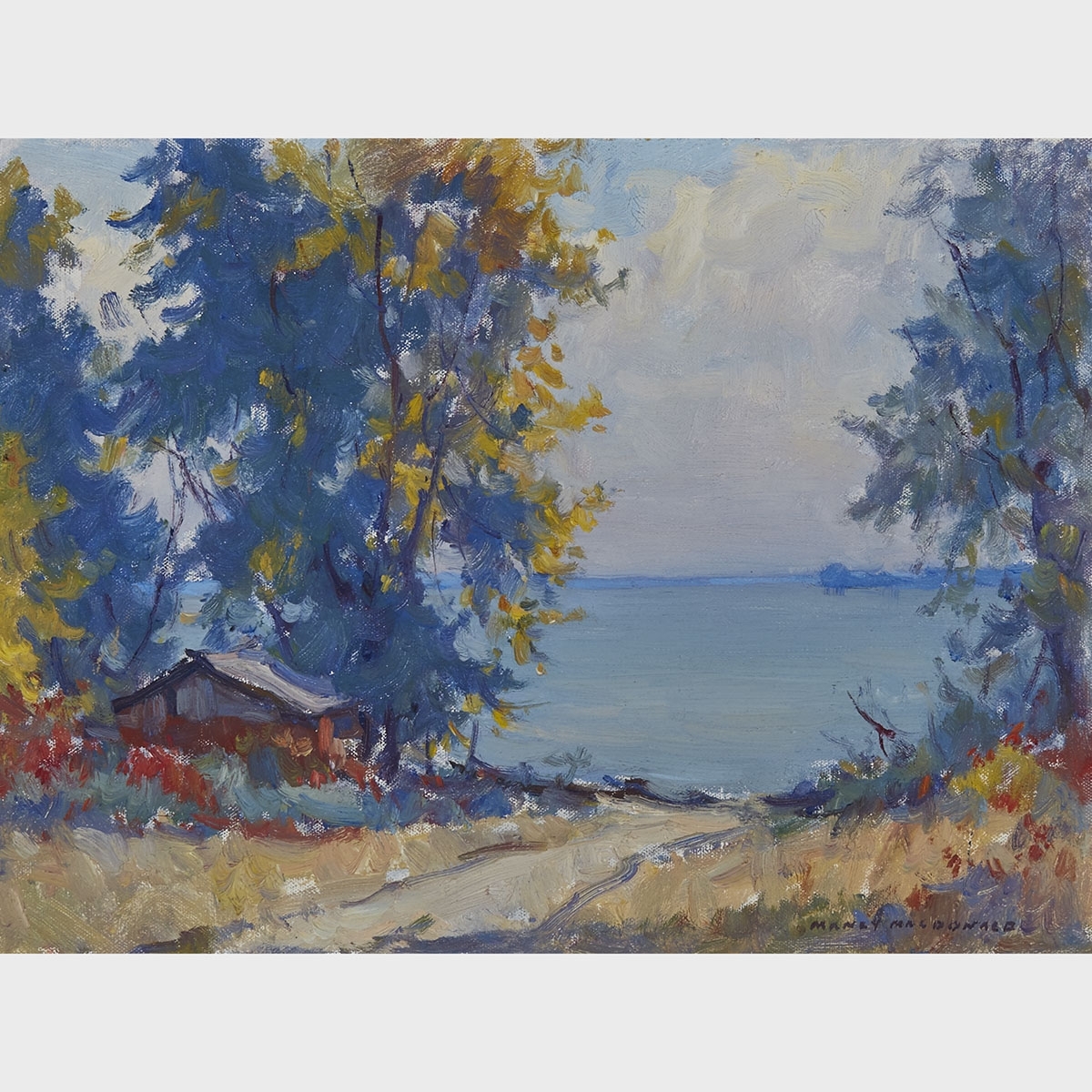 Manly Edward MacDonald | A Glimpse of the Lake Through the Trees ...
