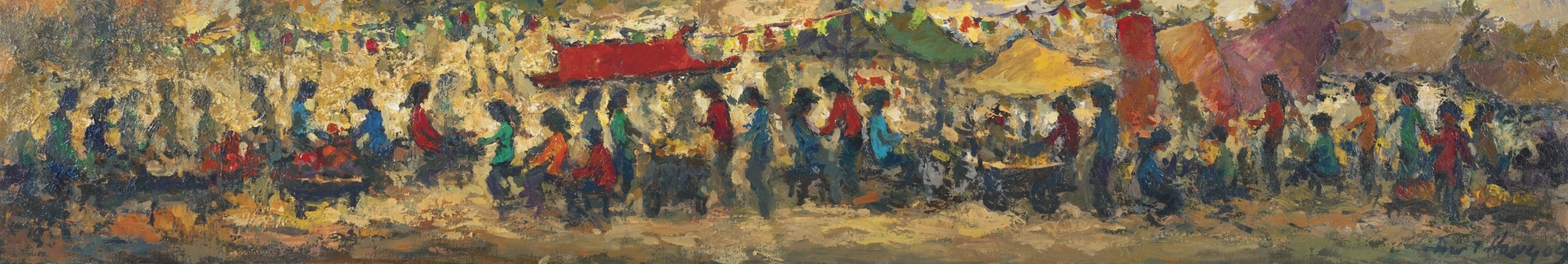 Aw Tee Hong | UNTITLED (STREET HAWKERS) | MutualArt