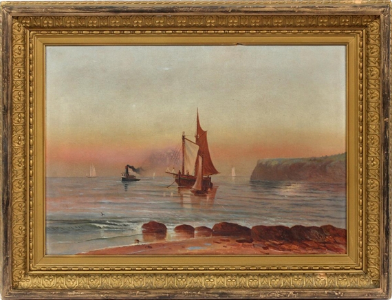 H.W. Moore | Seascape (1890) | MutualArt