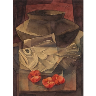 Vicente Manansala | Candle Vendors (1977) | MutualArt