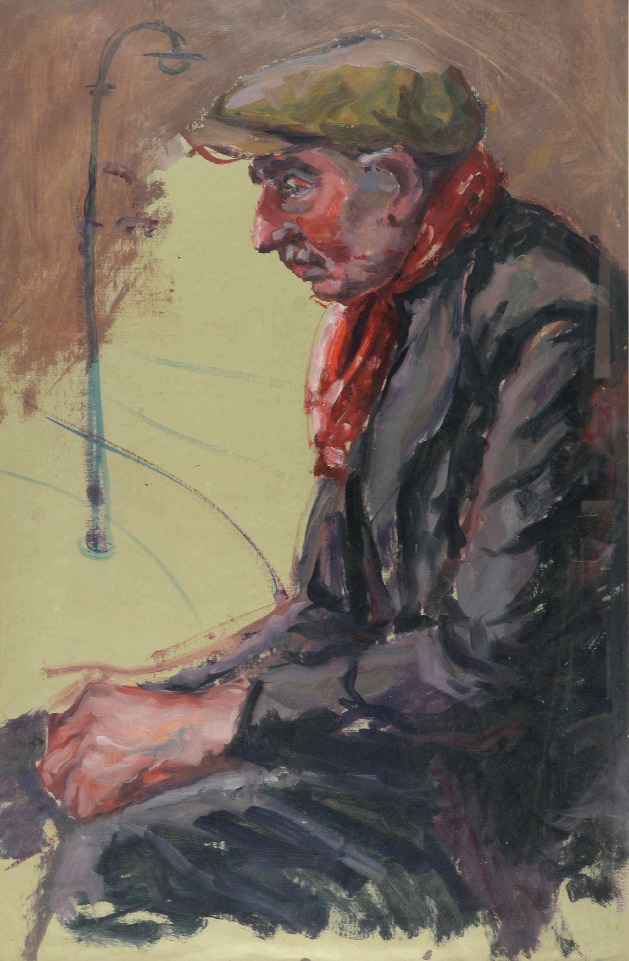 Imre Hofbauer | Man seated | MutualArt