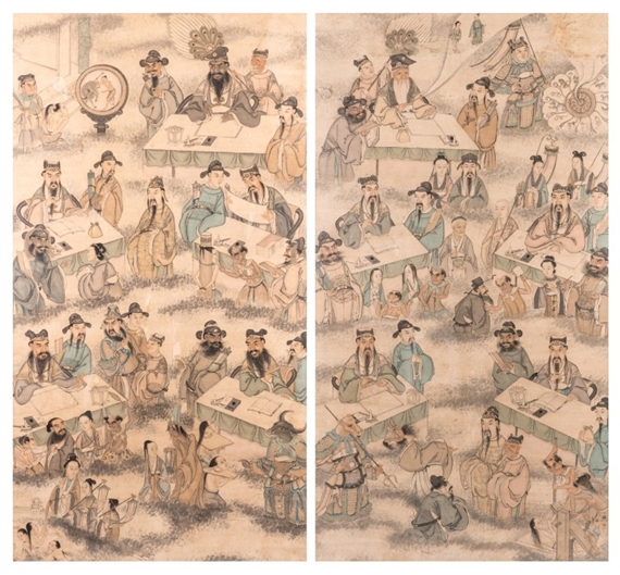 Chinese School, 18th Century | the ten Buddhist kings of hell | MutualArt
