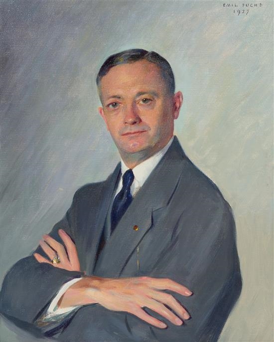 Emil Fuchs | Portrait of a Man (1927) | MutualArt