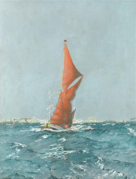 Charles Pears | 'Southend', design for a poster | MutualArt