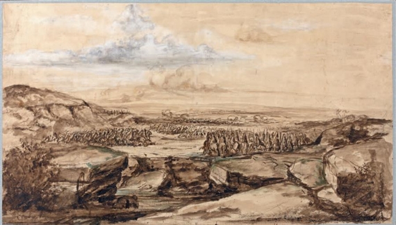 Alexandre-Gabriel Decamps | La bataille des Cimbres | MutualArt