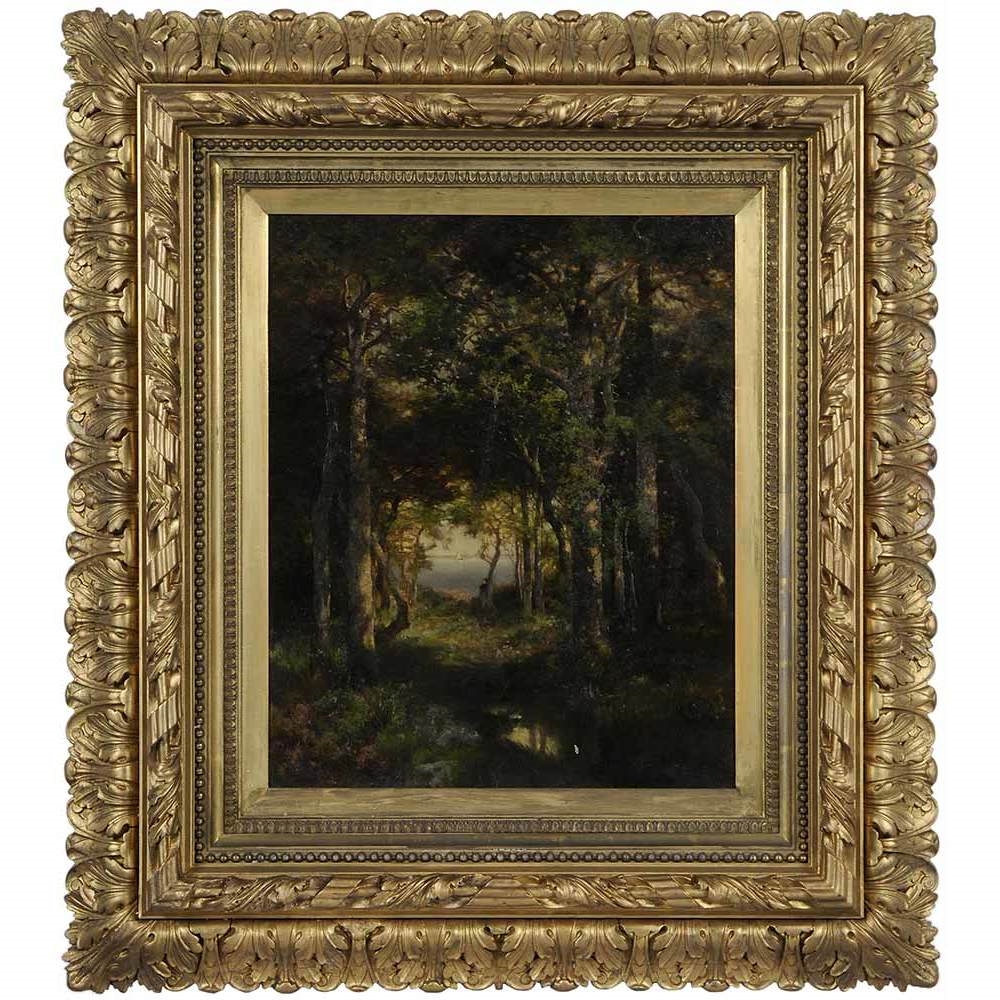 Thomas Moran | A Glimpse of Georgica Pond, Long Island, signed lower ...