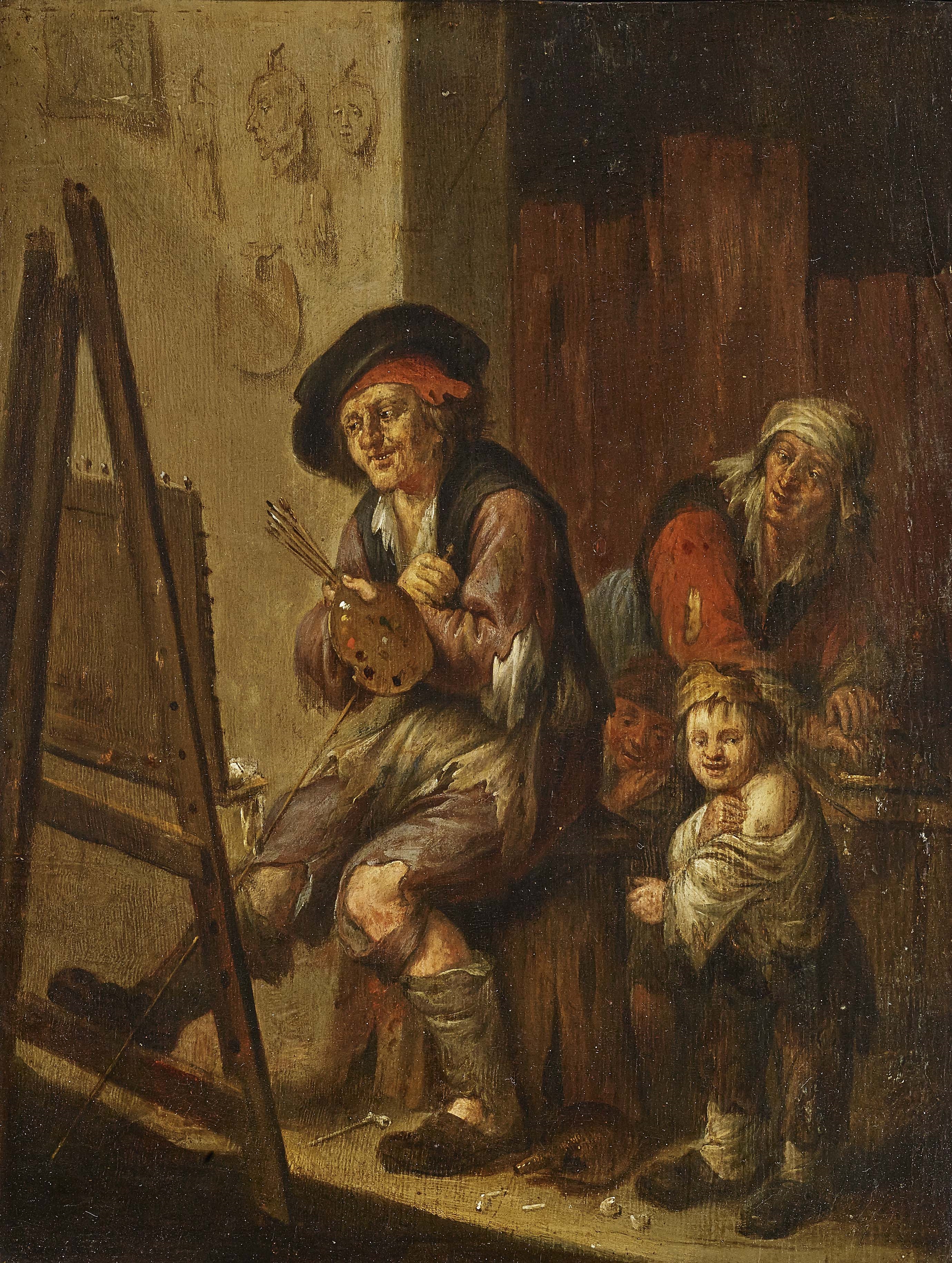 Dutch School, 17thCentury | The Poor Artist and his Family | MutualArt