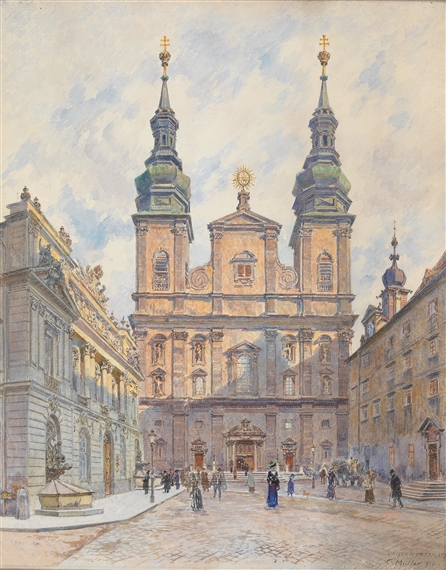 Carl Müller | The Old University and the Jesuit church | MutualArt