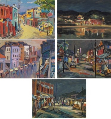 Yang Qidong | City Scenes (1962) | MutualArt