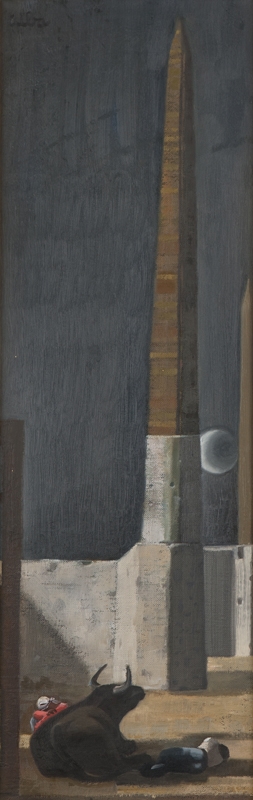 Alba Heywood | A surrealist image of a bull laying at the foot of an ...