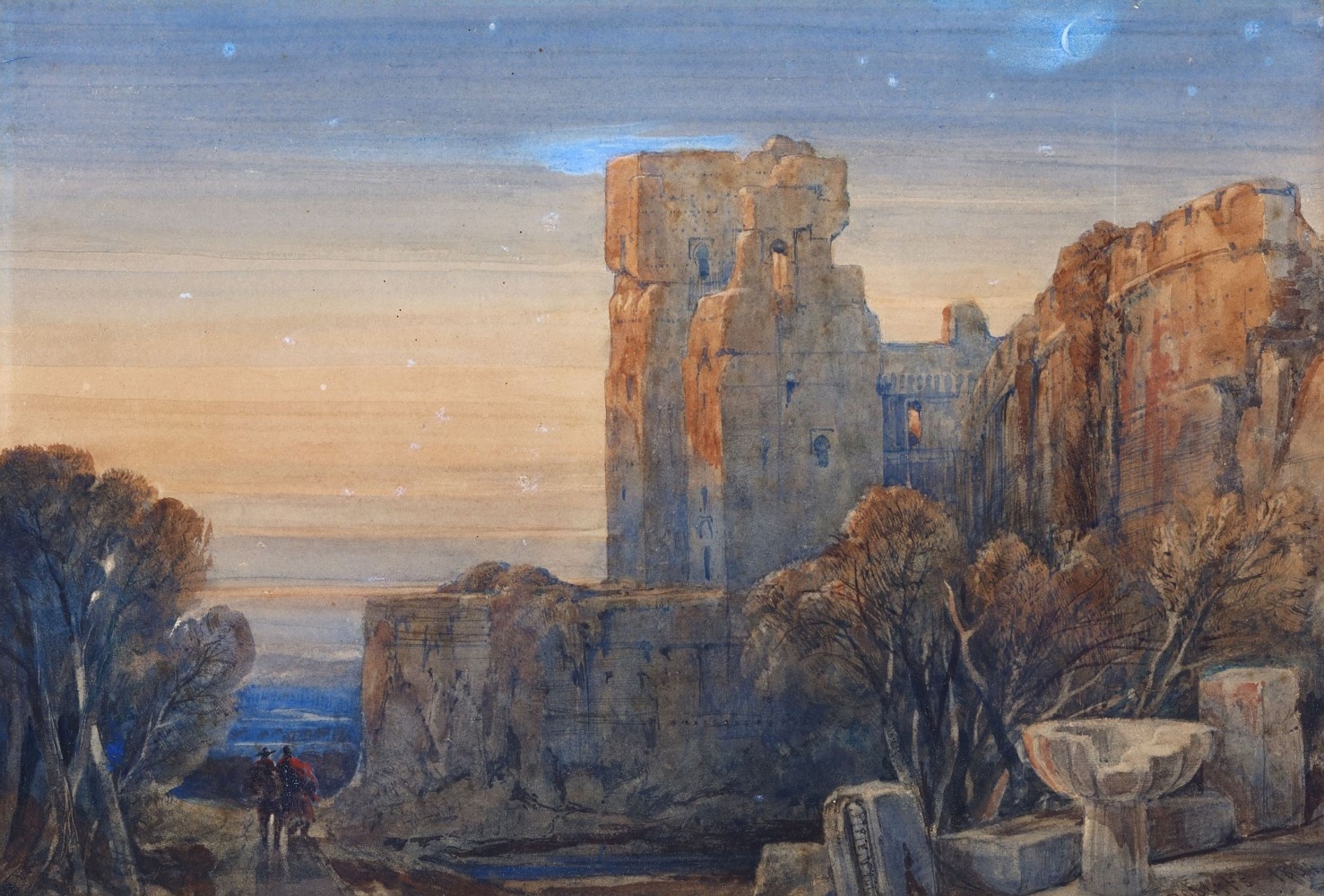 David Roberts | Malaga (1833) | MutualArt