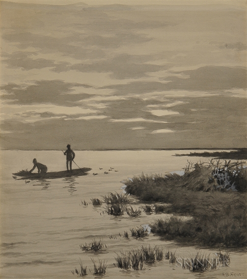 Arthur Burdett Frost | Putting Out Decoys | MutualArt