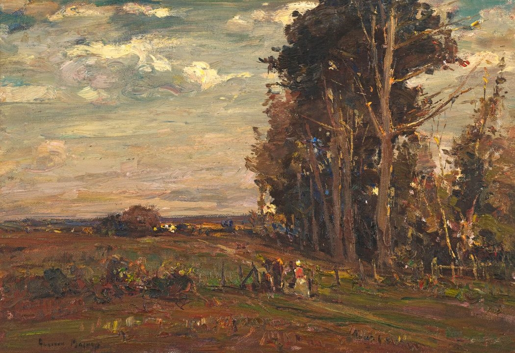 Willem Boshoff | Farm Landscape with Trees | MutualArt