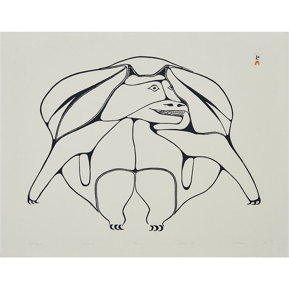 Pitaloosie Saila | E7-1006, CAPE DORSET / KINNGAIT WOLF SPIRIT (1987 ...