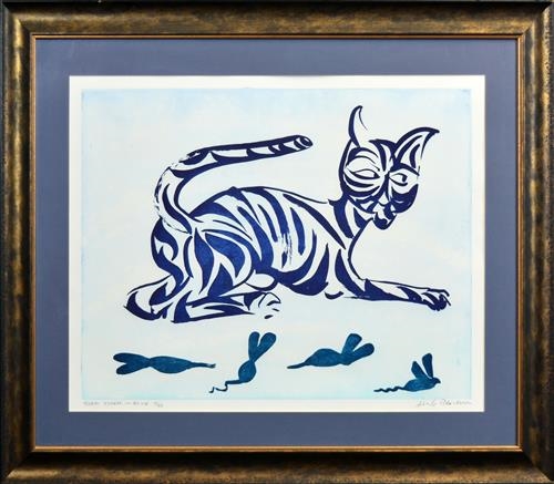 Charles Blackman | Tiger Tiger - Blue | MutualArt