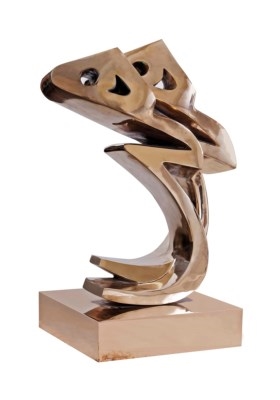 Parviz Tanavoli - Standing Heech Lovers, 2007, bronze