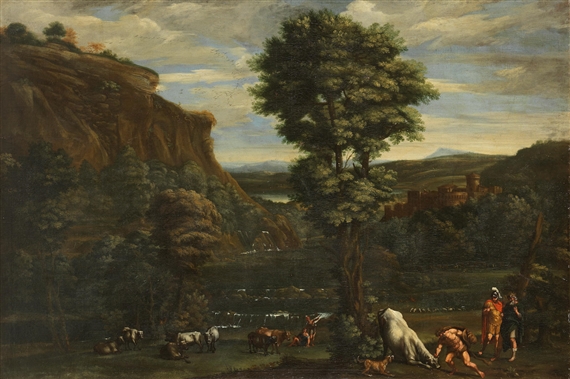 Domenichino | Hercules fighting Achelous changed into a bull | MutualArt