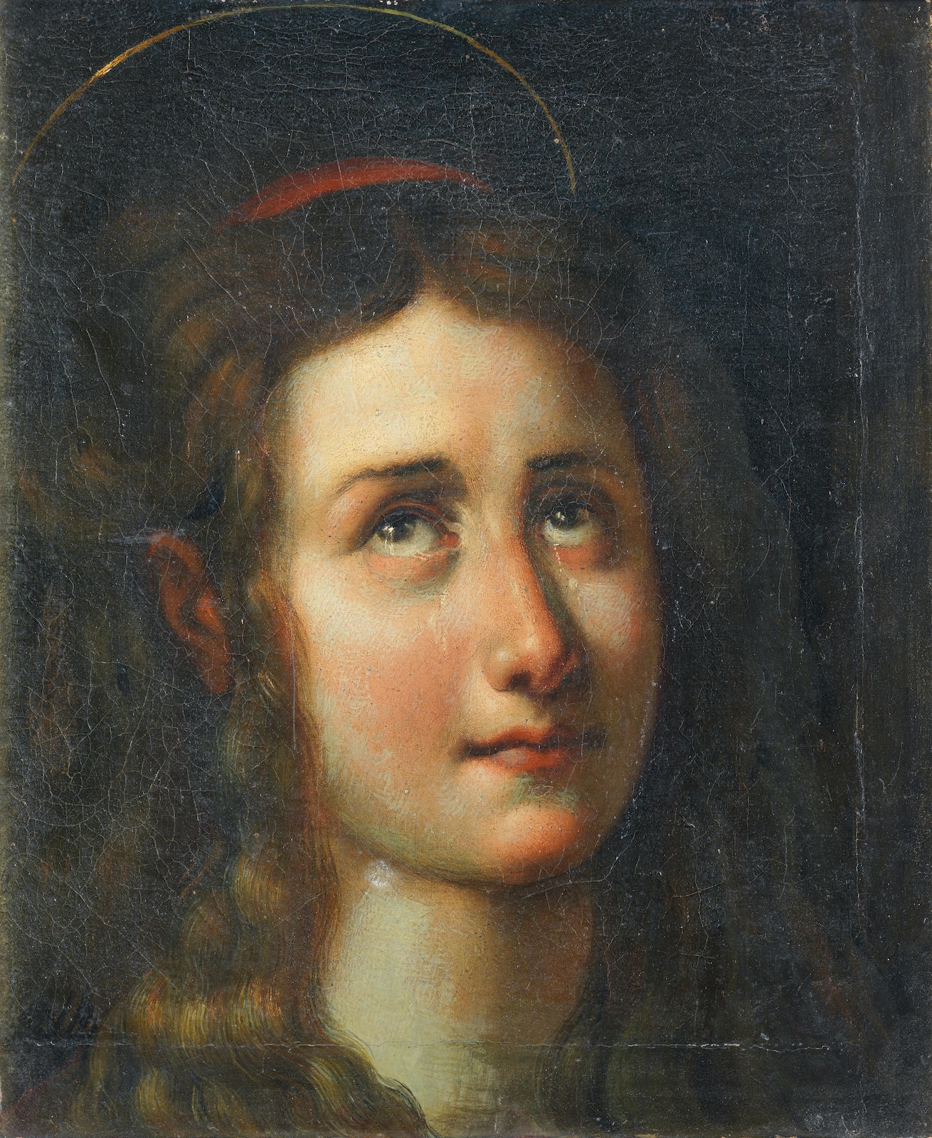 Giulio Cesare Procaccini | The head of a female saint | MutualArt
