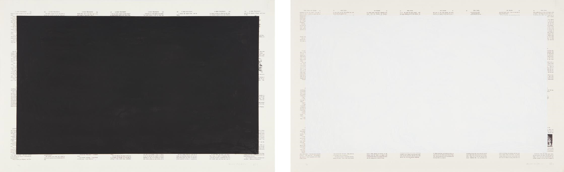 Tim Rollins & K.O.S. | Black Alice; and White Alice (1989) | MutualArt