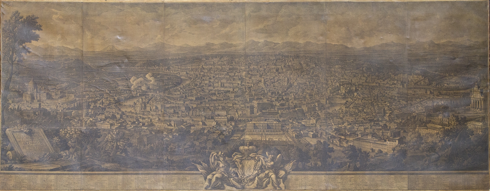 Giuseppe Vasi | 12 Works: Prospetto dell'Alma Citta di Roma Visto dal ...