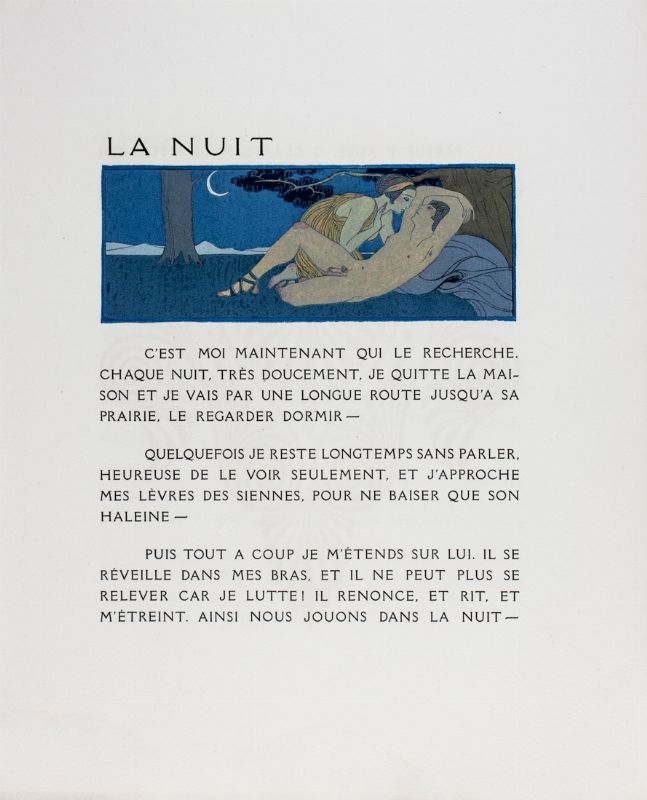 Georges Barbier | Lotto composto di 3 pochoir da Les chansons de ...