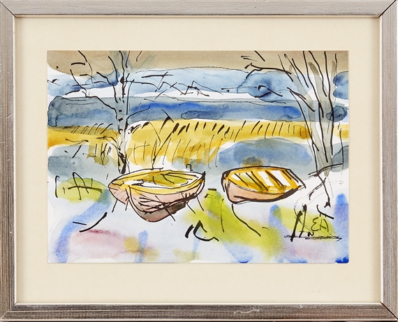 Erling Ärlingsson - Landscape, Varmland, Oil on panel