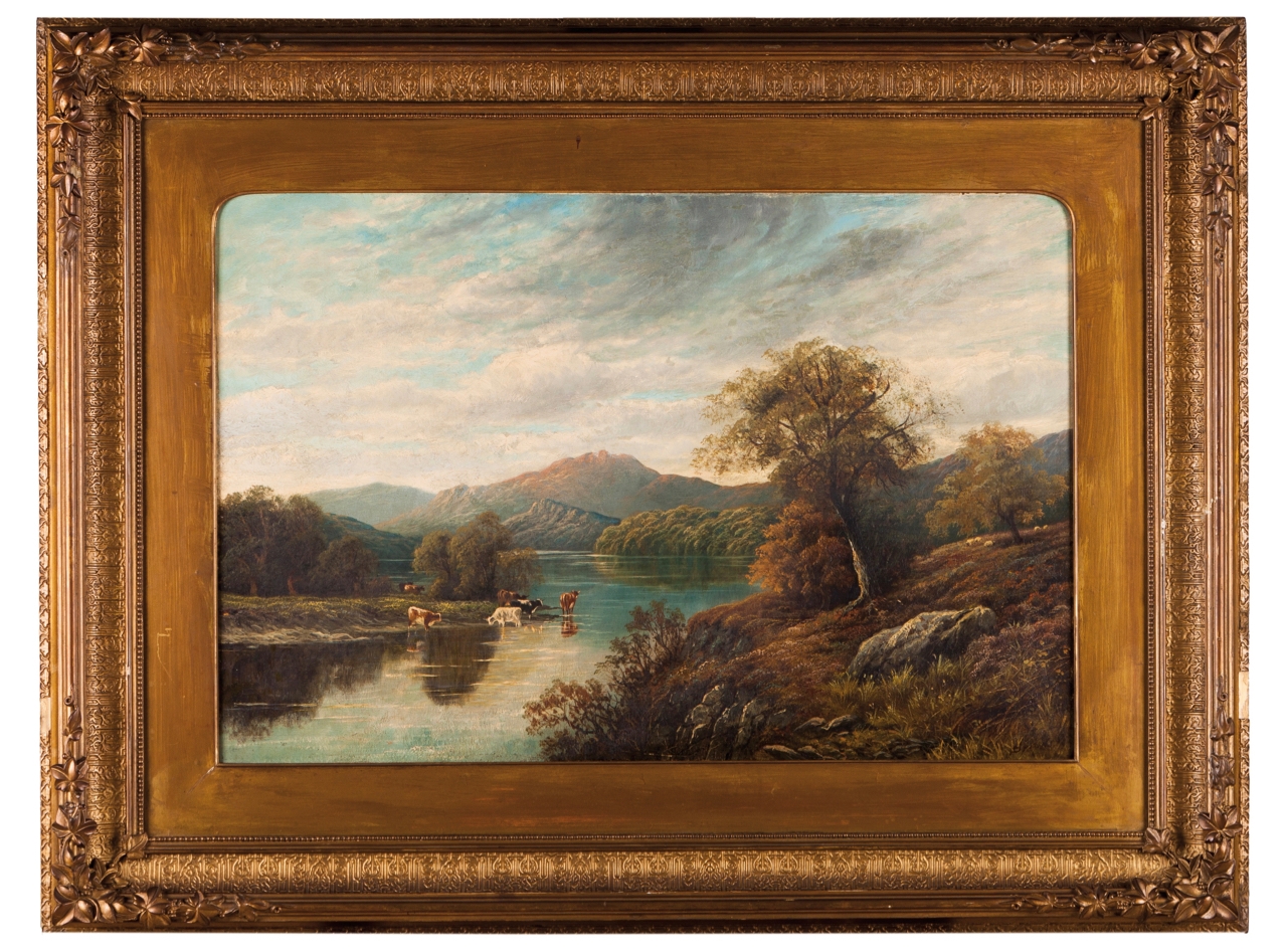 Thomas Spinks | Landscape with cows | MutualArt