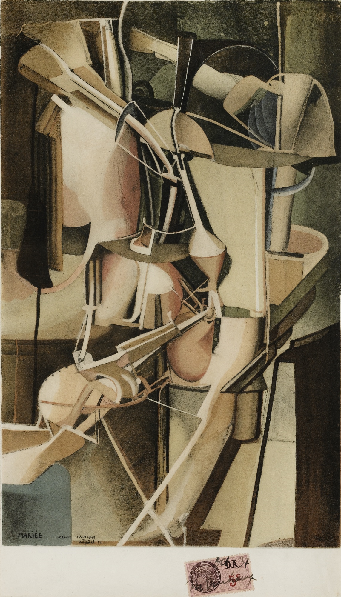 Marcel Duchamp | POSTER AFTER SELF-PORTRAIT IN PROFILE (1959) | MutualArt