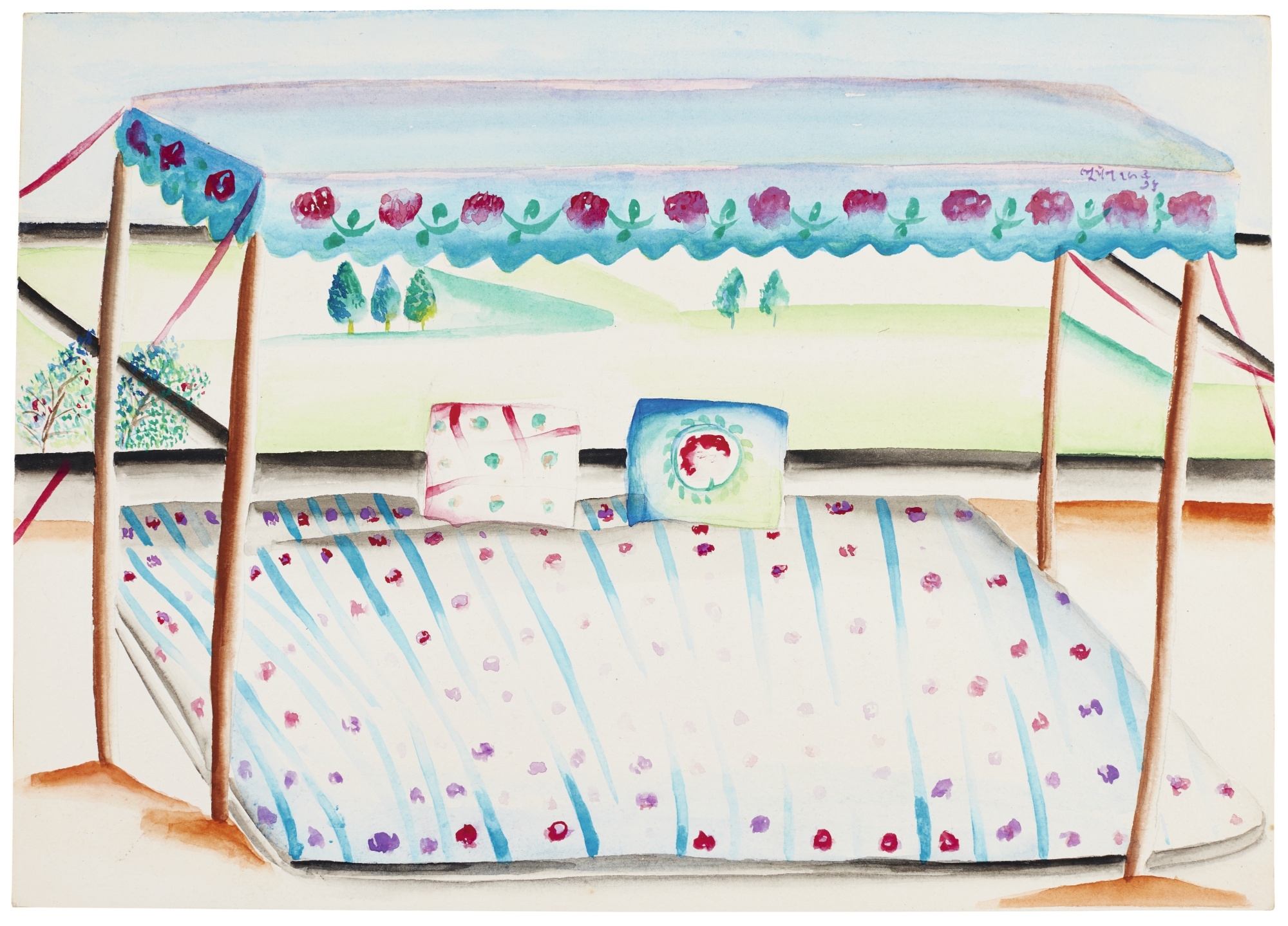 Bhupen Khakhar | DE-LUXE TAILORS (1972) | MutualArt