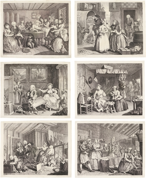 William Hogarth | SET OF 6 WORKS: THE HARLOT'S PROGRESS (1732) | MutualArt