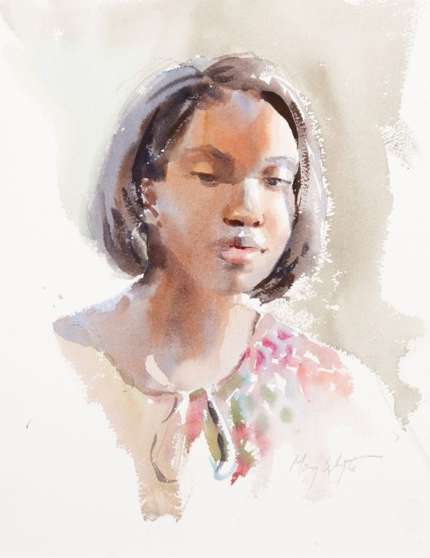 Mary Whyte | Portrait Of A Young Girl | MutualArt