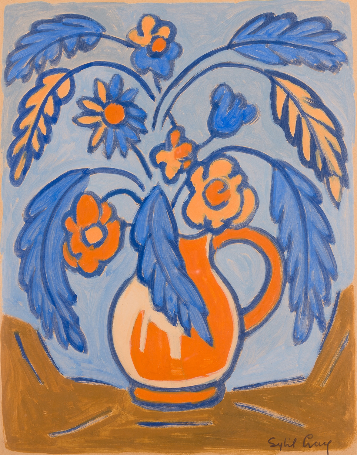 Sybil Craig | Still Life With Orange Jug | MutualArt