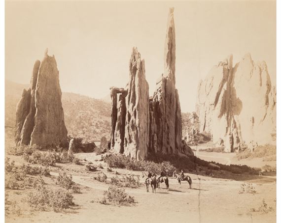 William Henry Jackson | Cathedral Spires,Garden of the Gods (Circa 1873 ...