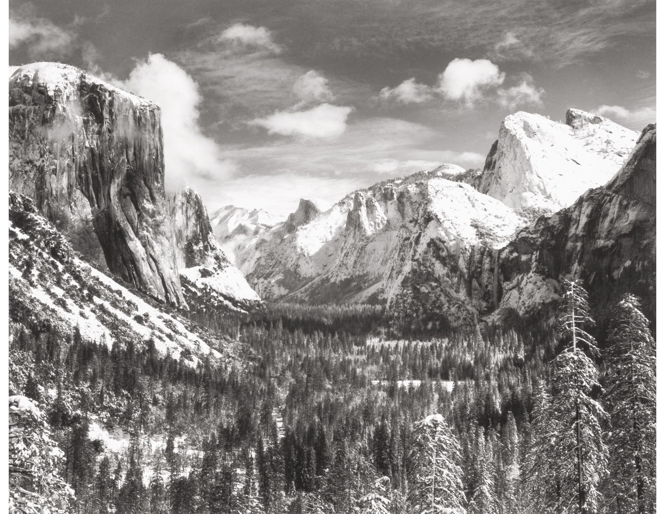 Ansel Adams | Yosemite Valley from Inspiration Point, Winter | MutualArt