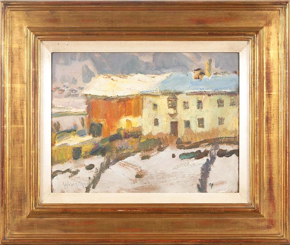 Hans Josef Weber-Tyrol | Das alte Berggericht Schwaz/Tirol | MutualArt