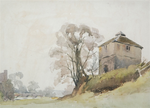 Harry Rutherford | Landscape with Castle and Building | MutualArt