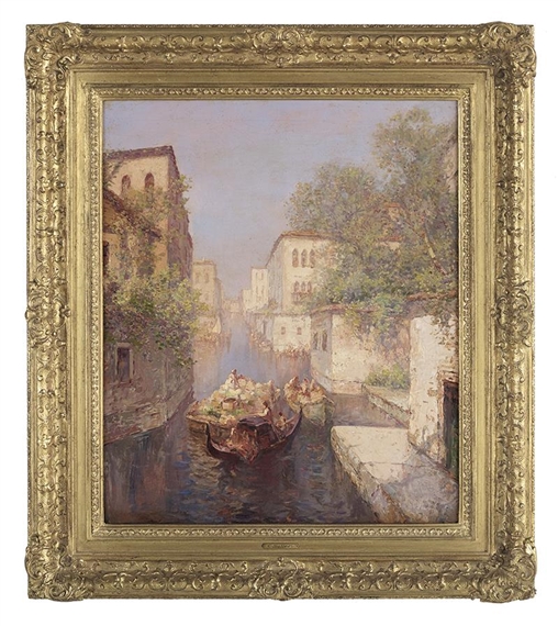 Carl Müller | Venetian Canal Scene | MutualArt