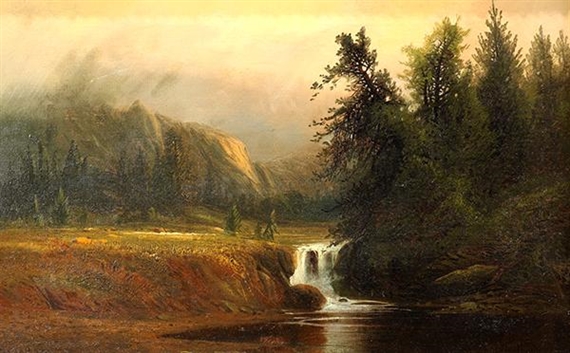 Henry Arthur Elkins | Creek Waterfall | MutualArt
