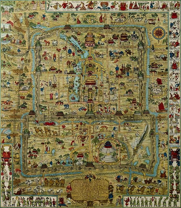 Frank Dorn | Map of Peiping China (1936) | MutualArt