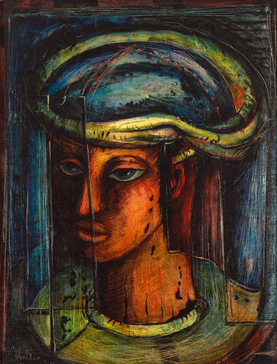 Alexis Preller | Christ Head (1947) | MutualArt