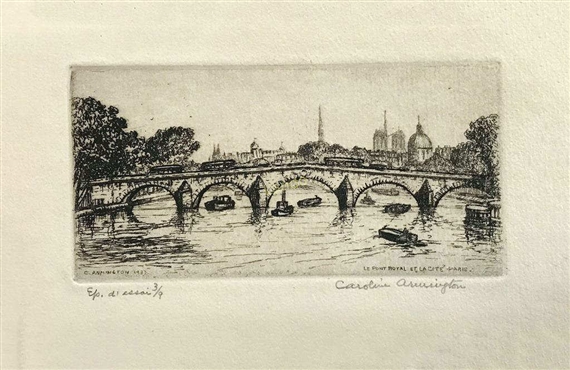 Caroline Helena Armington | Le Pont Royal Et La Cite (1933) | MutualArt