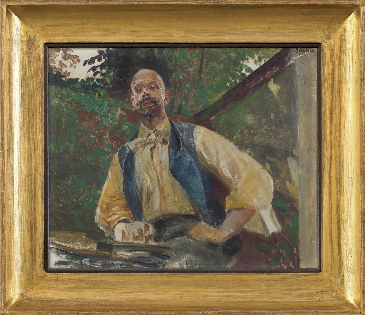 Jacek Malczewski | ARTYSTA I CHIMERA (1906) | MutualArt