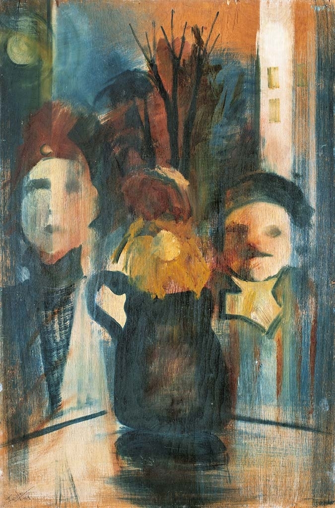 Istvan Farkas | Was Pale (Man and Woman in the Window) (1939) | MutualArt