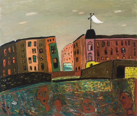 Peter Herrmann | Berliner Stadtansicht (1988) | MutualArt