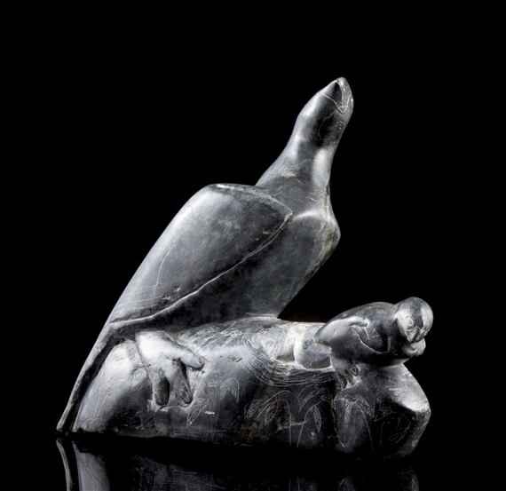 Alasua Amittu Davidialuk | Carving of a Mother Bird and her nest | Artwork performance at ...