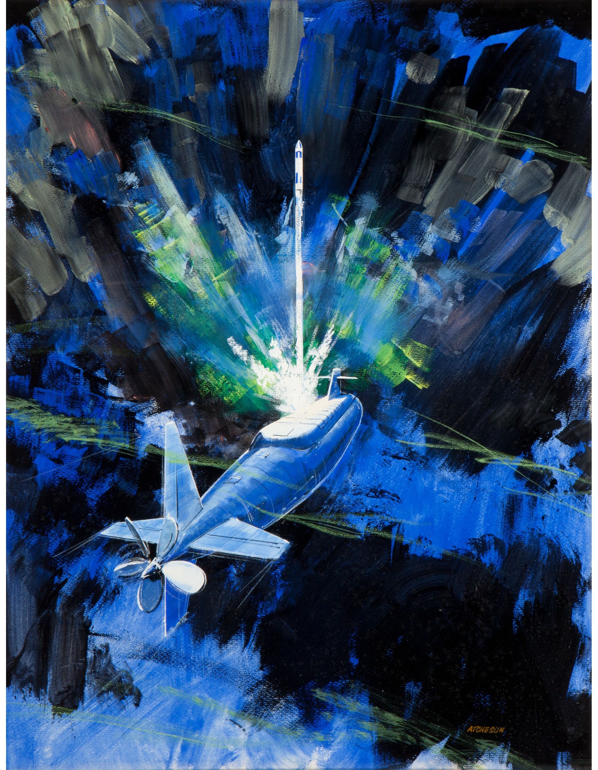 Bill Aitchison | Polaris Submarine concept art | MutualArt